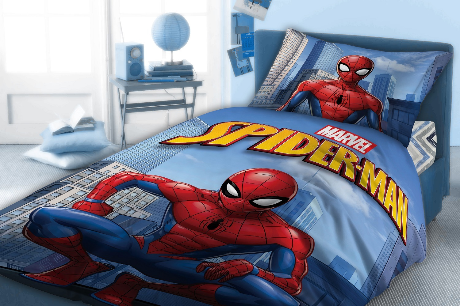 ΣΕΝΤΟΝΙΑ ΣΕΤ 3 τεμ ΠΑΙΔ Cotton 100% 165Χ245 Spiderman 813 Digital Print ...