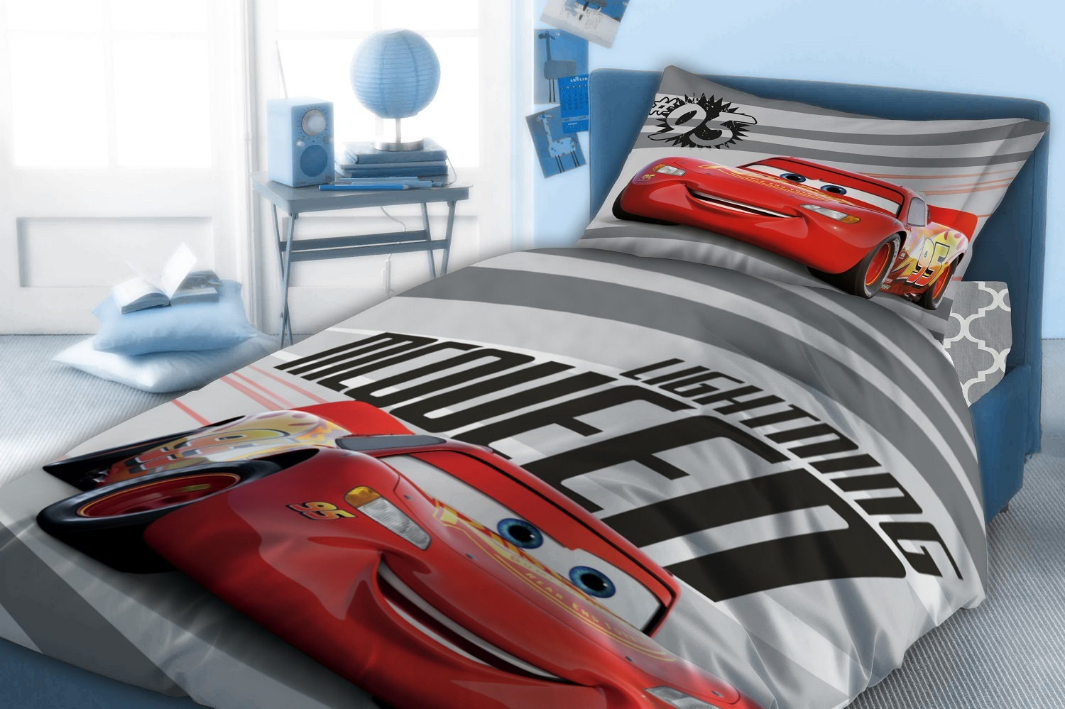 ΣΕΝΤΟΝΙΑ ΣΕΤ 3 τεμ ΠΑΙΔ Cotton 100% 165Χ245 Cars 873 Digital Print ...